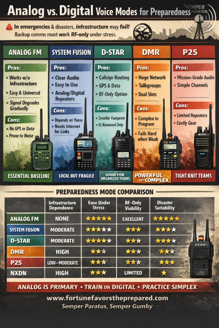 Analog vs Digital Voice Modes in Amateur Radio - Fortune Favors the ...