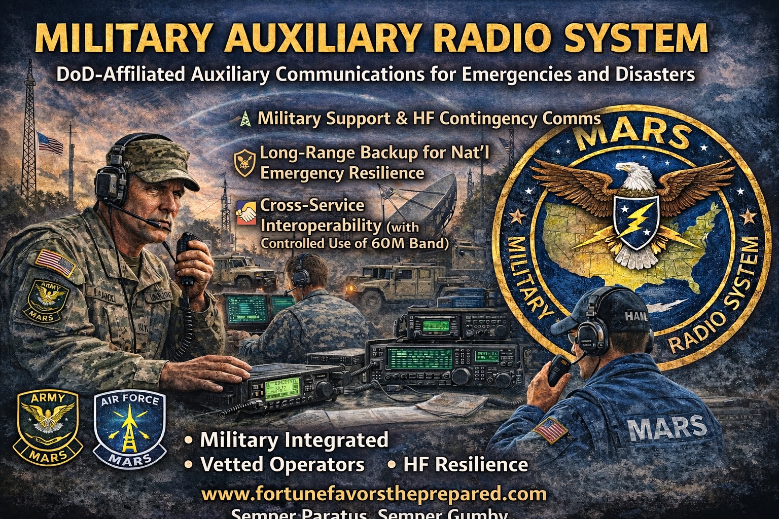 Military Auxiliary Radio System (MARS) - Fortune Favors the Prepared